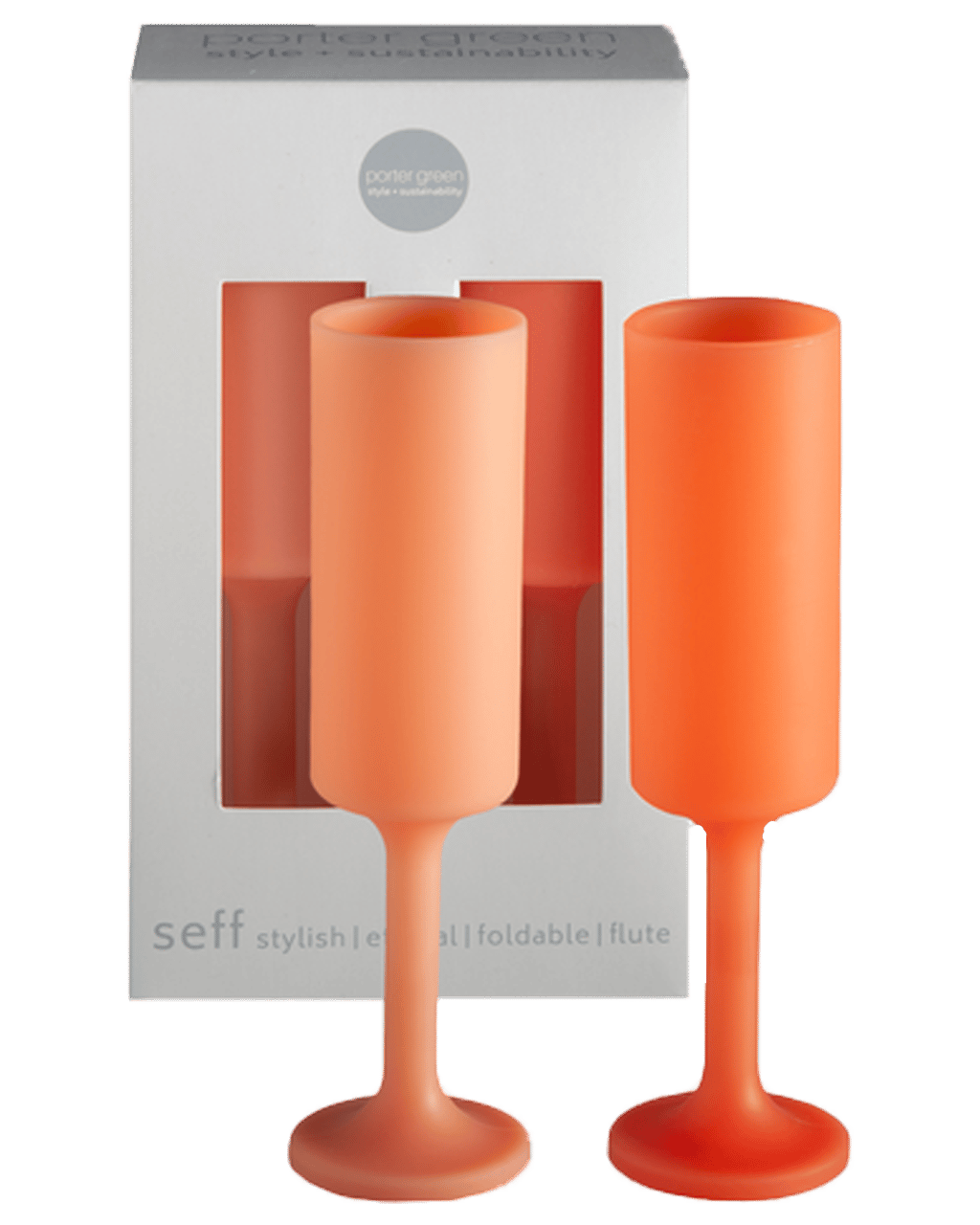 Buy Porter Green Melone - Seff - Silicone Unbreakable Champagne Flutes ...
