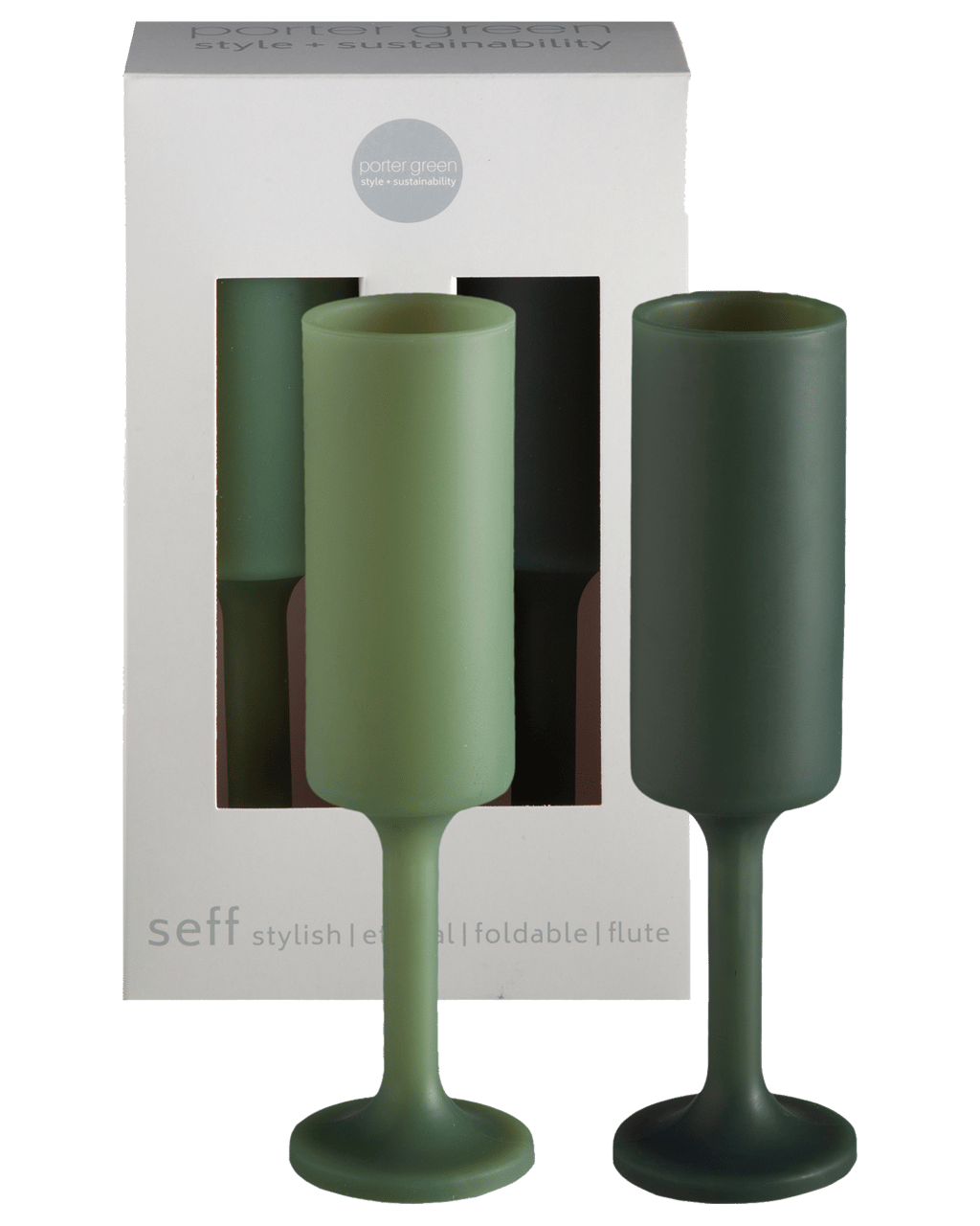 Buy Porter Green Sage + Olive - Seff - Silicone Unbreakable Champagne ...