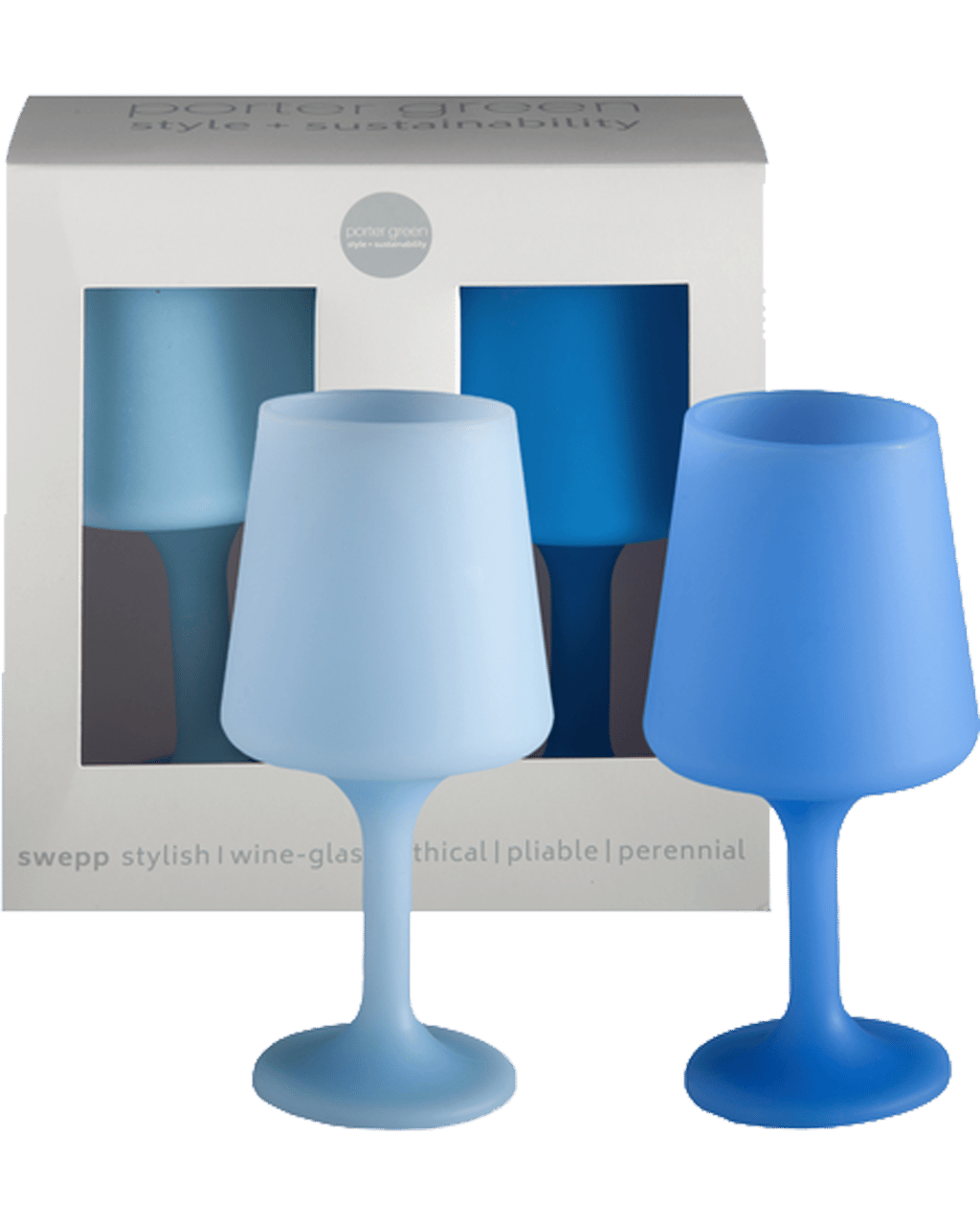 Buy Porter Green Sky + Kingfisher - Swepp - Silicone Unbreakable Wine ...