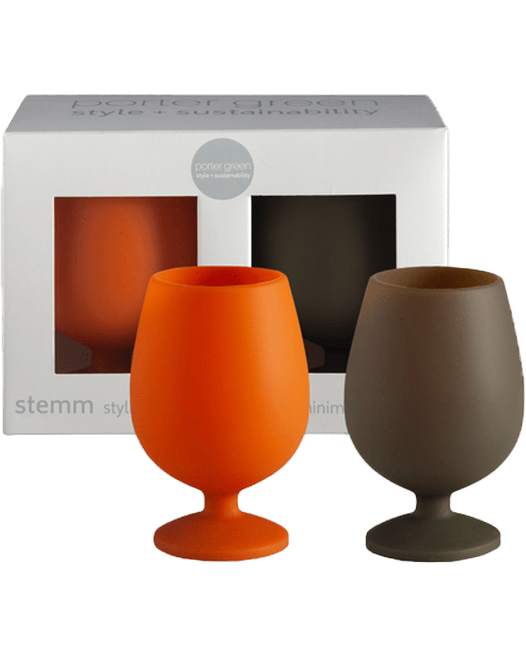 Buy Porter Green Tobacco + Tumeric - Stemm - Silicone Unbreakable Wine Glasses Online @Lowest Price