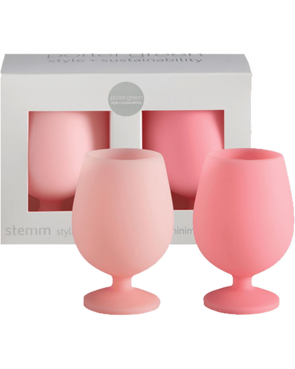 Buy Porter Green Flamingo + Lotus Stemm Silicone Unbreakable Wine Glasses Online @Lowest Price