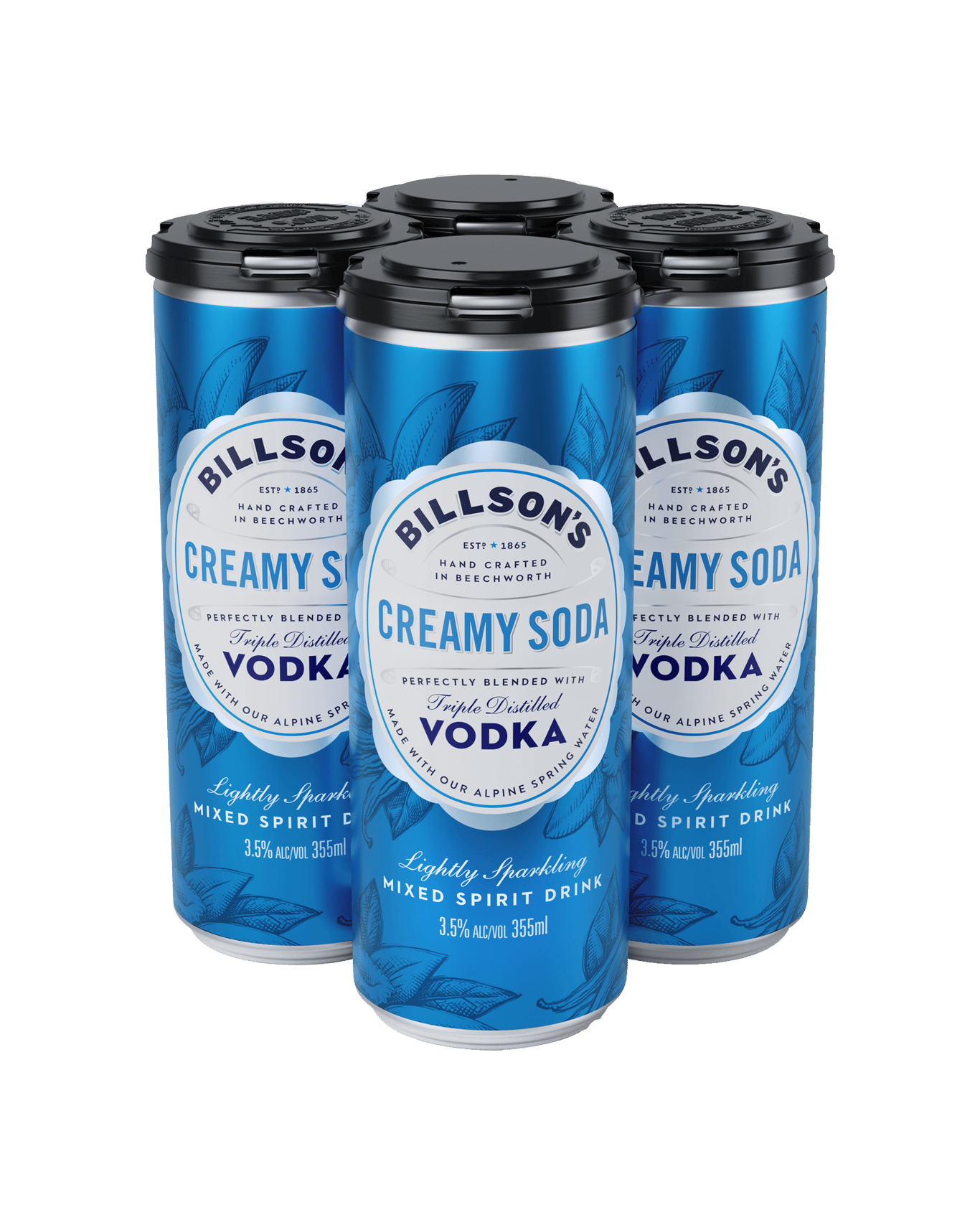 Buy Billson's Creamy Soda & Vodka 4-pack 355ml Online @Lowest Price