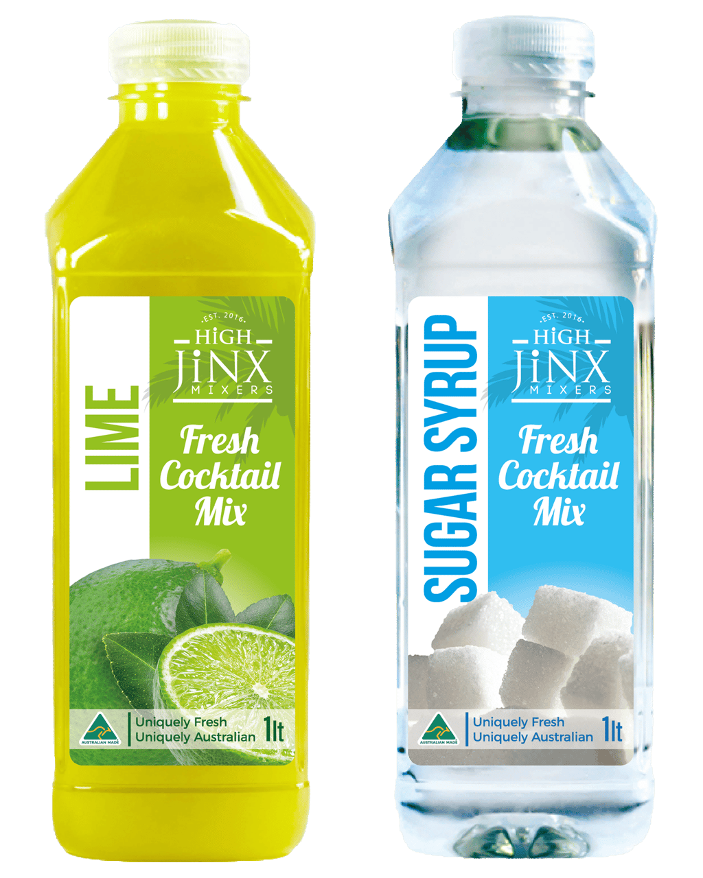 Buy High Jinx Mixers Variety Pack Lime & Sugar Syrup Cocktail Mix 1l ...