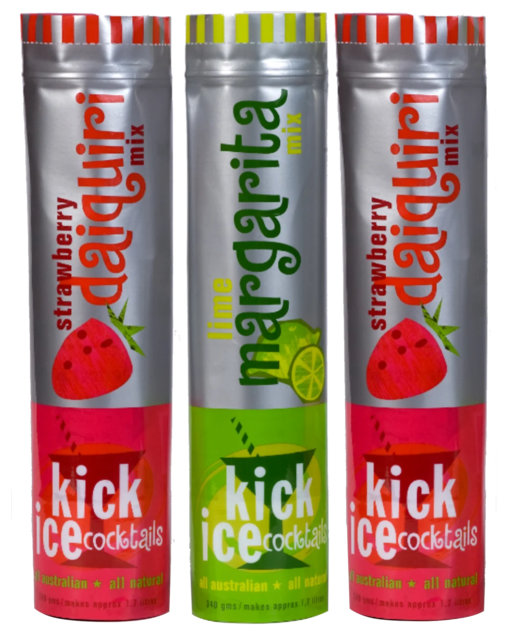 Buy Kick Ice Cocktails Party Pack - 2 Strawberry Daiquiri's & 1 Lime ...