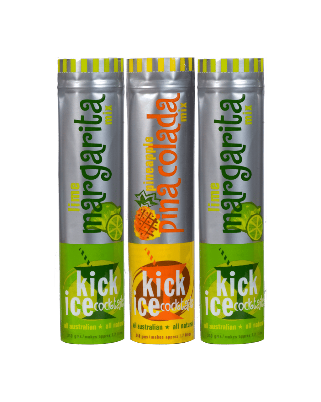 Buy Kick Ice Cocktails Pack - 2 Lime Margarita's & 1 Strawberry ...