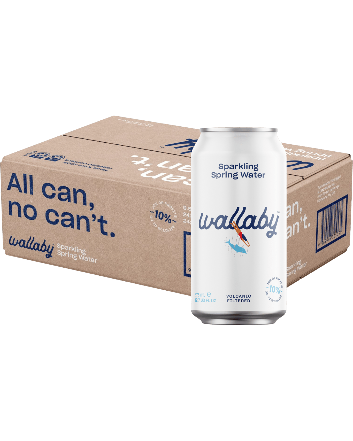 Buy Wallaby Sparkling Spring Water 24x 375ml Online @Lowest Price