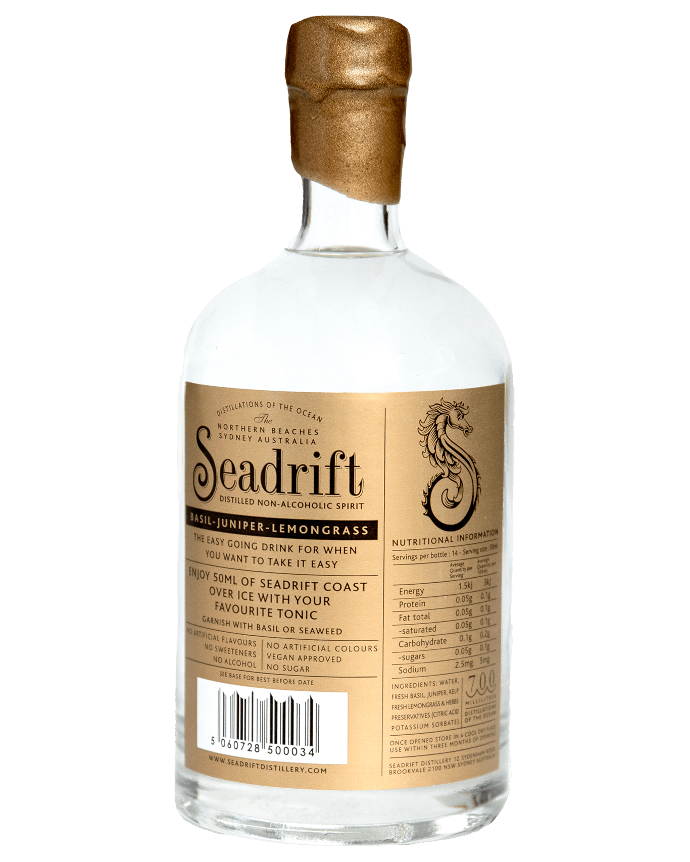 Buy Seadrift Coast Non-alcoholic Spirit 700ml Online @Lowest Price