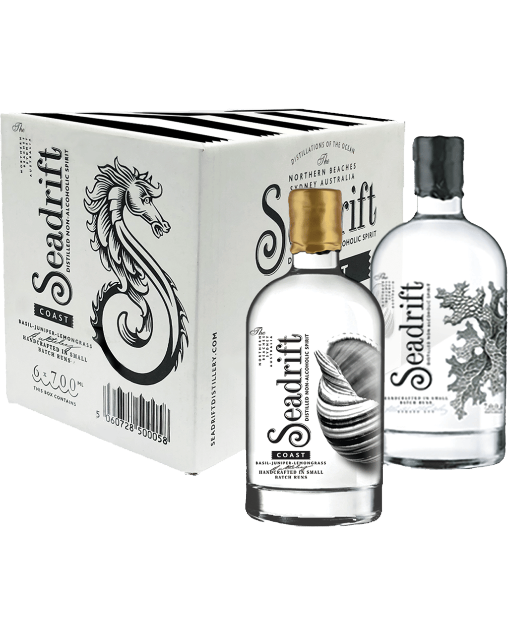 Buy Seadrift Mixed Case - 3 X Classic & 3 X Coast Non-alcoholic Spirit ...