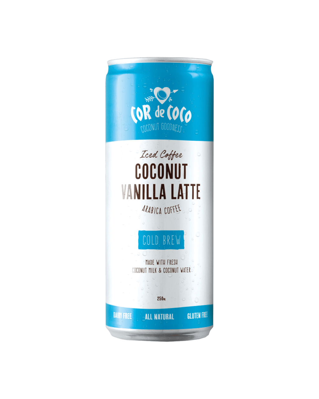 Buy Cor De Coco Iced Coffee Coconut Vanilla Latte 250ml Online @Lowest ...