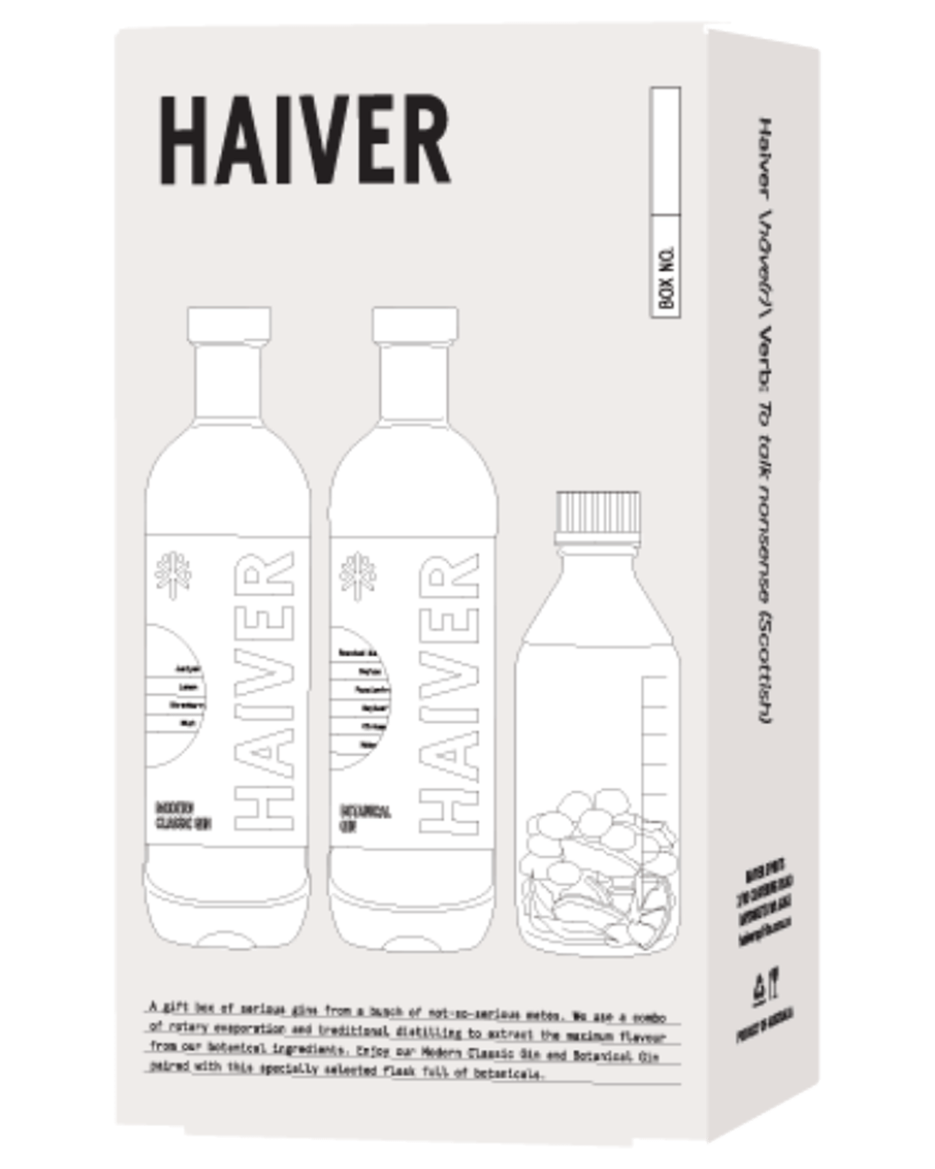 Buy Haiver Lab Gift Pack With Mixing Flask, Botanicals And 1x Modern ...