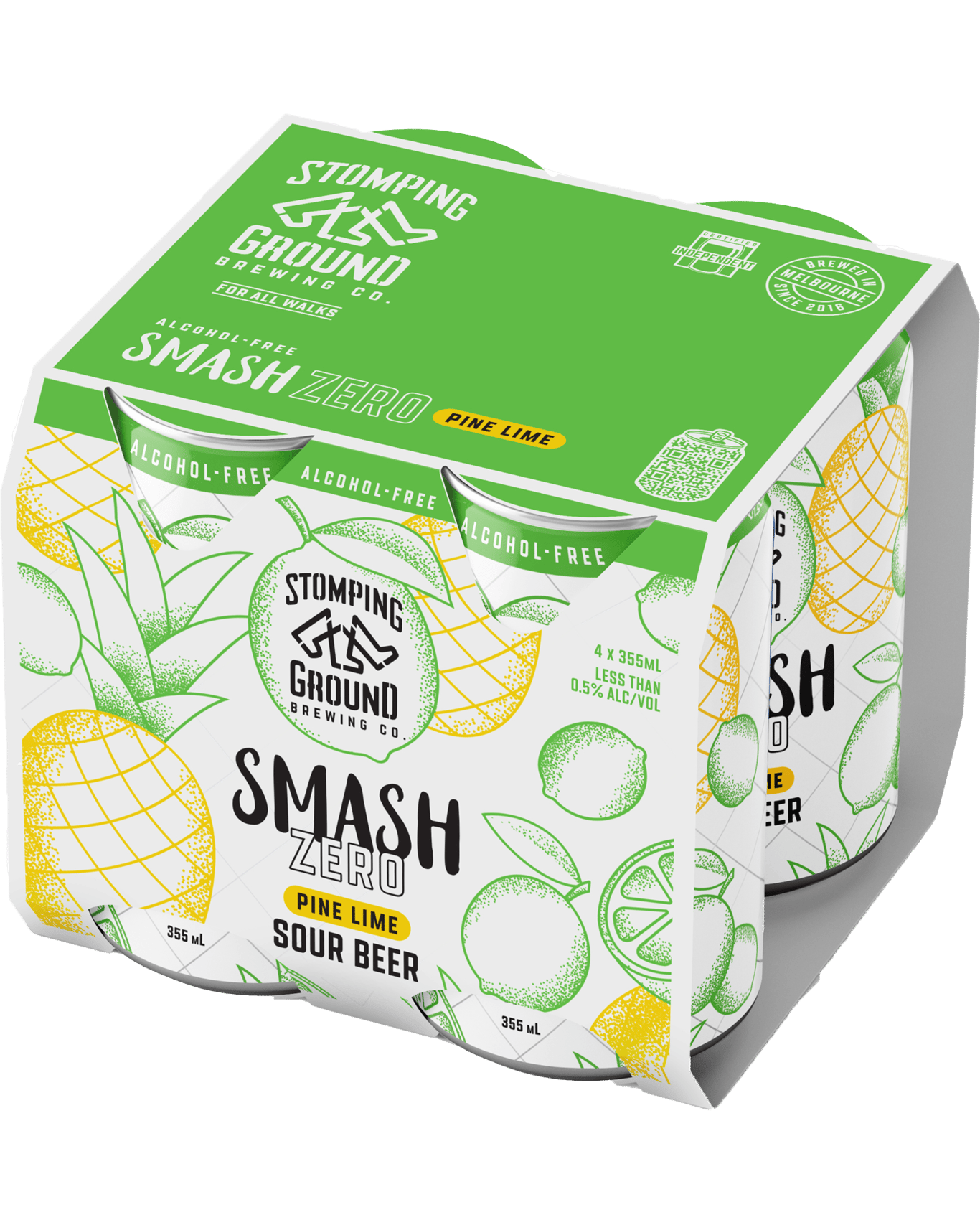 Buy Stomping Ground Smash Zero Pine Lime Can 355ml Online @Lowest Price