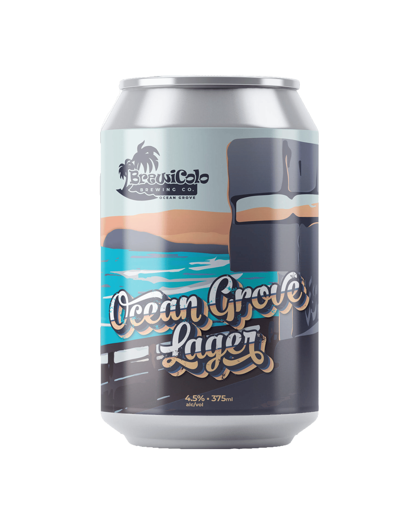 Buy Brewicolo Brewing Co Ocean Grove Lager 375ml Online @Lowest Price