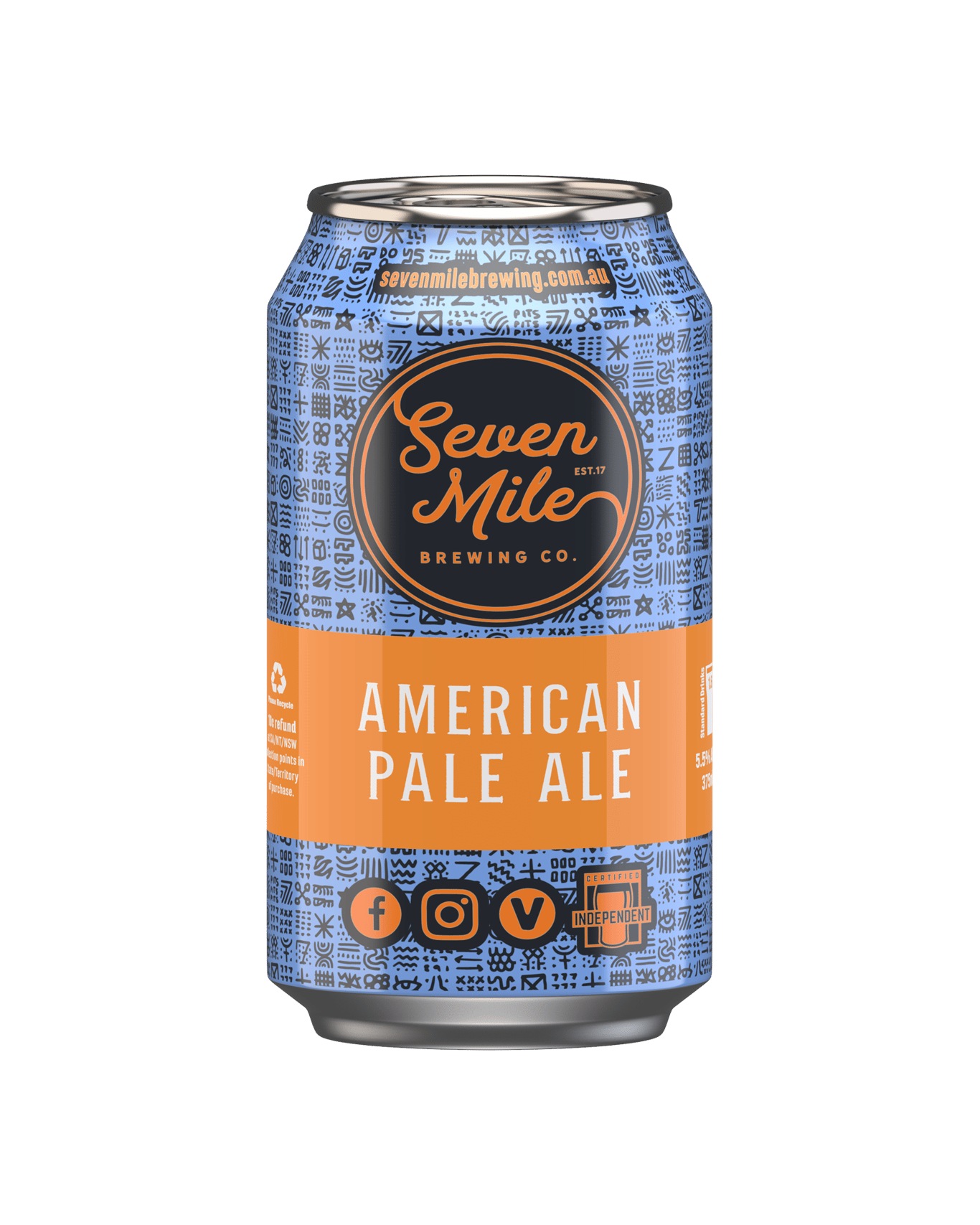Buy Seven Mile Brewing Co. American Pale Ale 375ml Online @Lowest Price