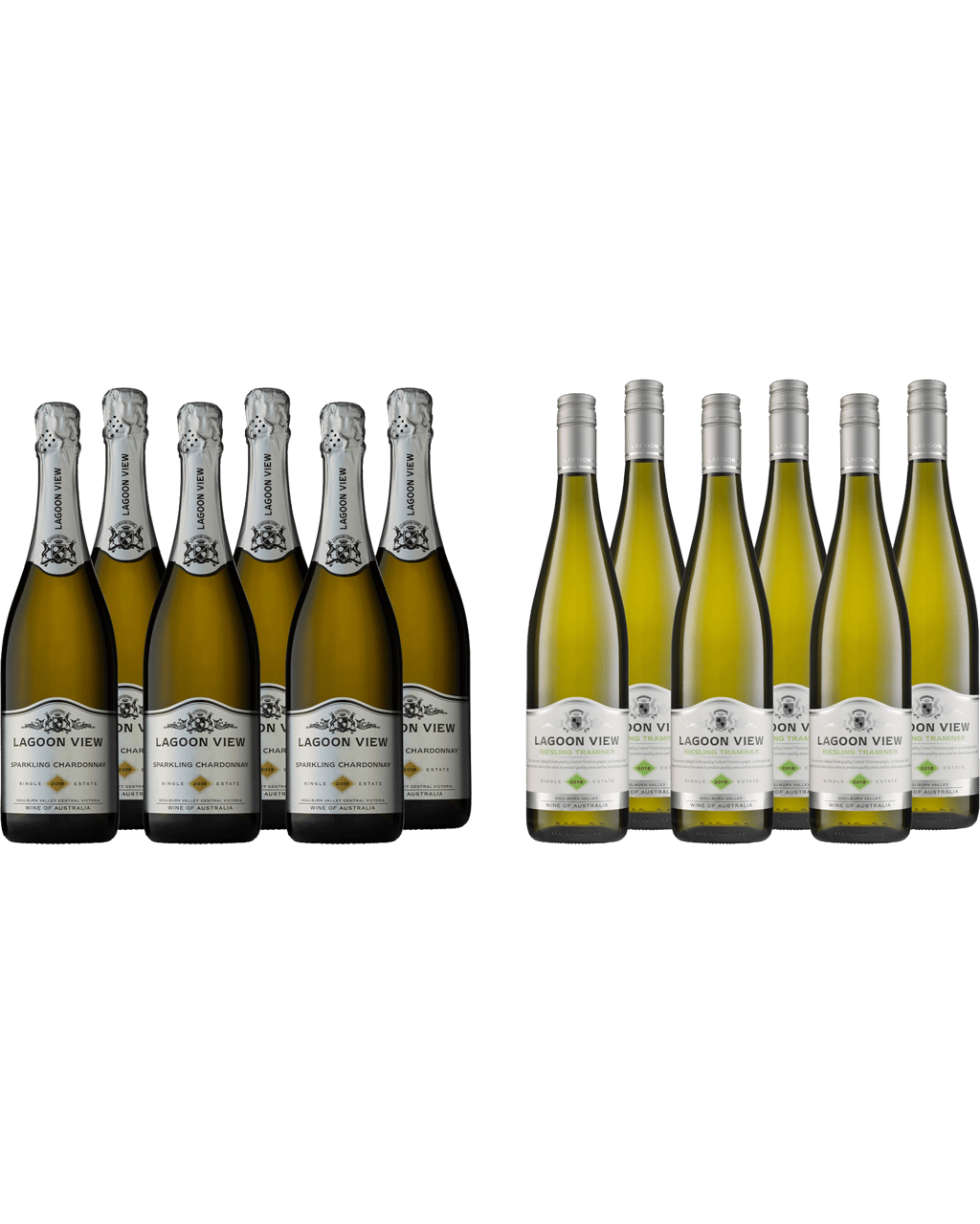 Buy Lagoon View Sparkling And Riesling Traminer 12 Pack Online (Low ...
