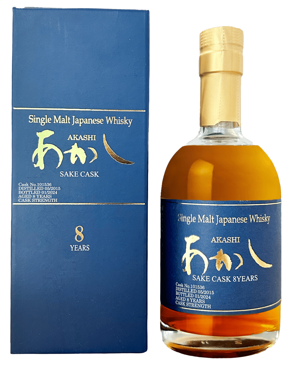 Buy Akashi 8 Year Old Single Malt Japanese Whisky Sake Cask 500ml ...