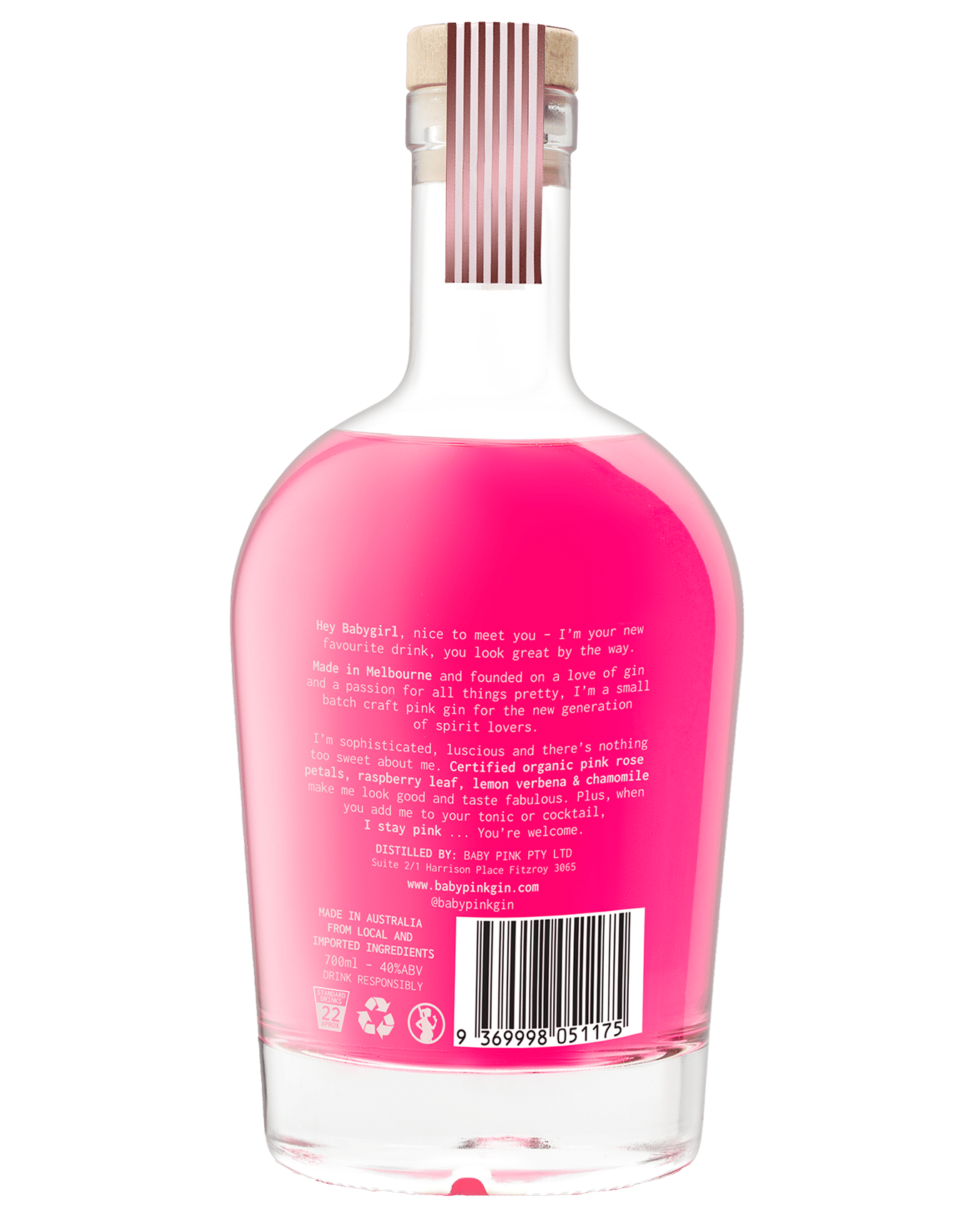 Buy Baby Roseberry Pink Gin 700ml Online @Lowest Price