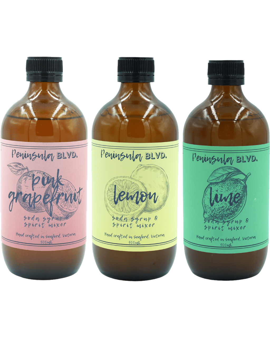 Buy Peninsula Blvd. Citrus Mixer Syrup Bundle 3x500ml Online ...