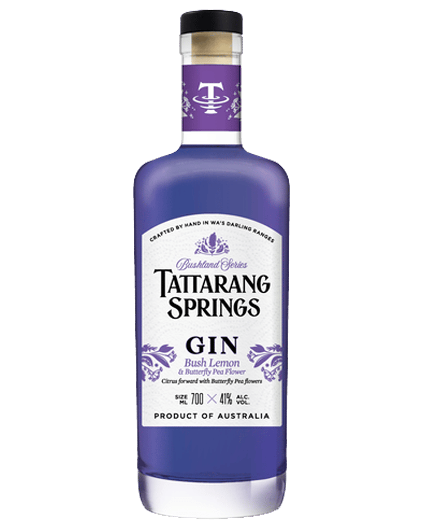 Buy Tattarang Springs Bush Lemon And Butterfly Pea Flower Gin 700ml ...