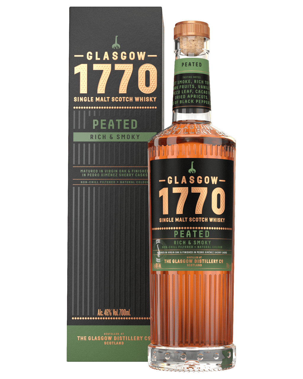 Glasgow 1770 Single Malt Scotch Whisky Peated 700ml (Unbeatable Prices): Buy Online @Best Deals ...