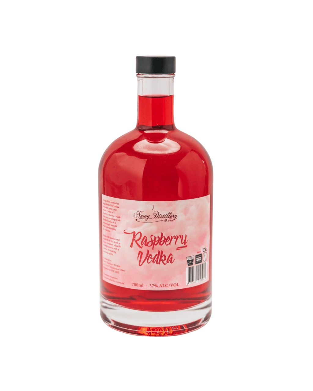 Newy Distillery 700mL Raspberry Vodka - Boozy