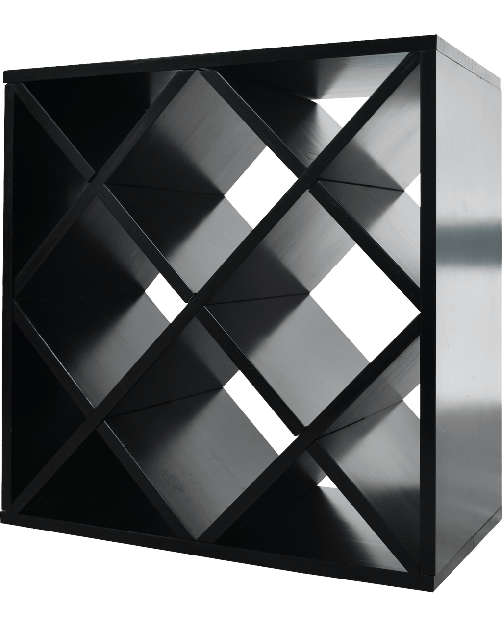 Buy Wine Rack Store Diamond Cube 30-bottles Rack Online @Lowest Price