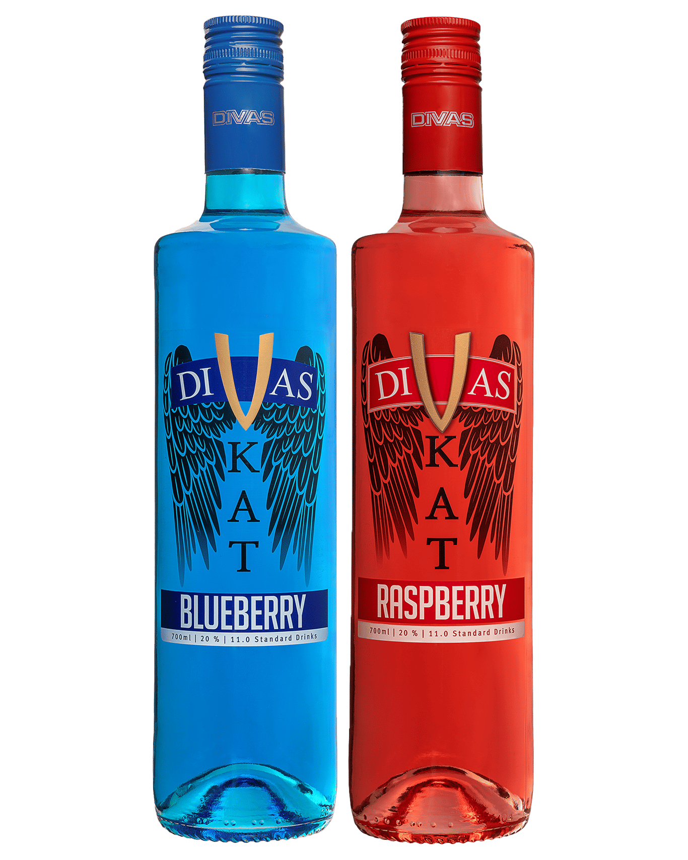 Buy Divas Cocktail Twin Pack – Vkat Blueberry + Vkat Raspberry 700ml ...