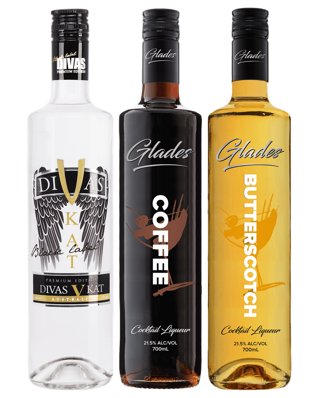 Buy Divas Vkat & Glades Mixed Cocktail Triple Pack 700ml Online @Lowest ...