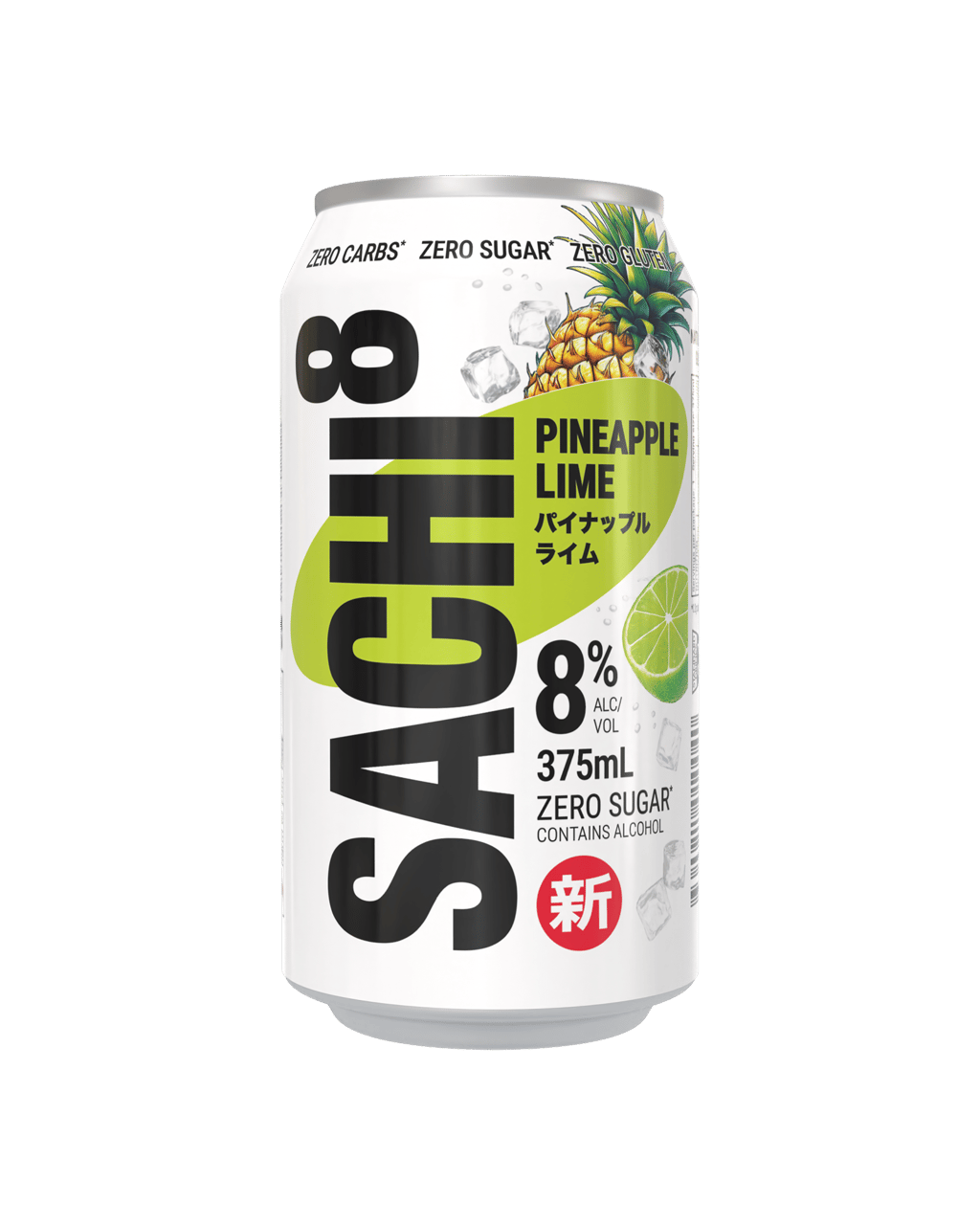Buy Sachi8 Pineapple Lime Zero Sugar Cans 375ml Online @Lowest Price