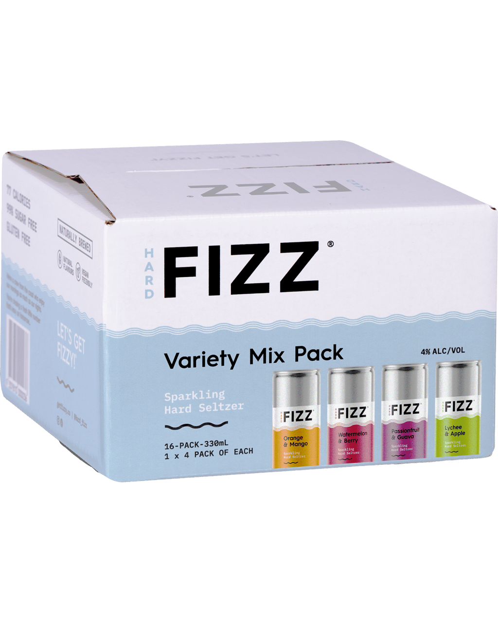 Buy Hard Fizz Variety Mix Pack 16x 330ml Online @Lowest Price