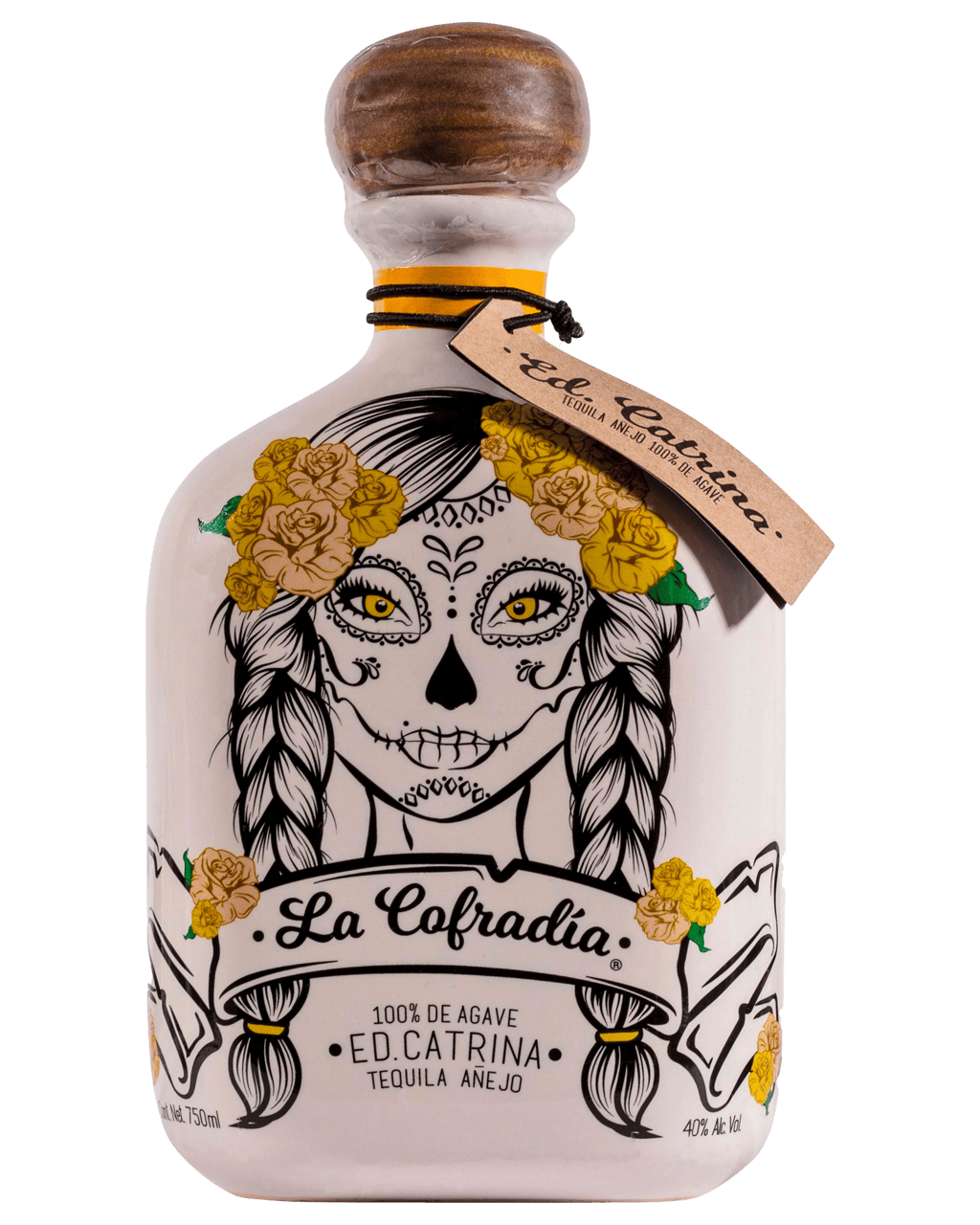 Buy La Cofradia Catrina Anejo Tequila Ceramic 750ml Online @Lowest Price
