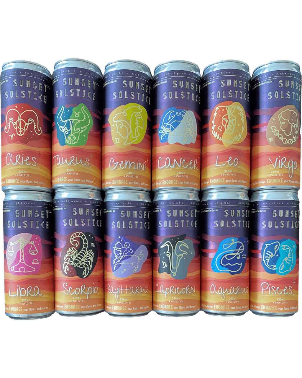 Interstellar Beverages Sunset Solstice Amber Ale Constellation Pack ...