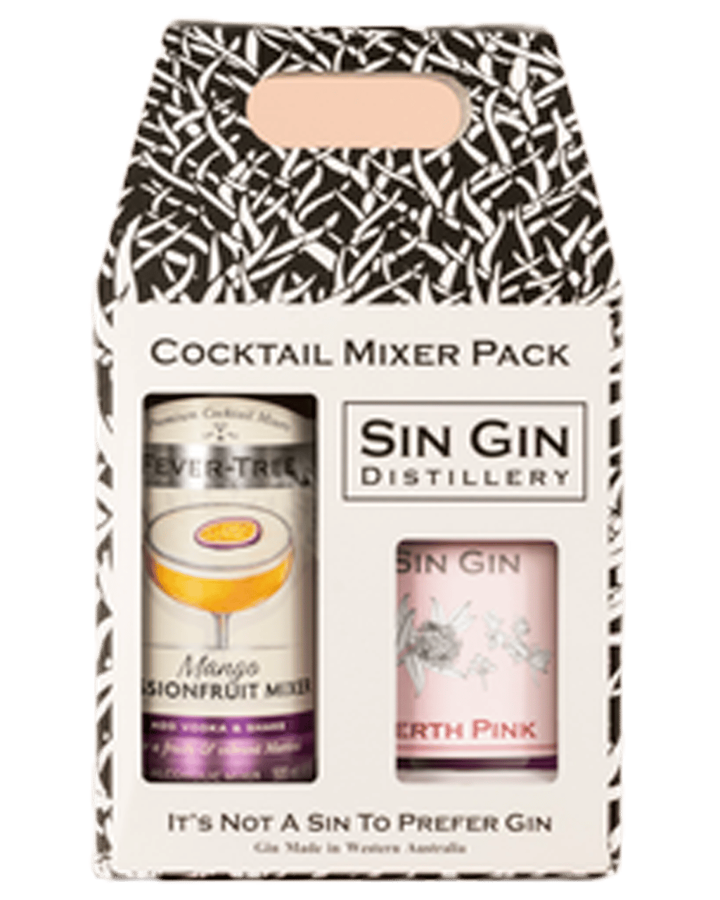 Buy Sin Gin Distillery Cocktail Mixer Pack: Perth Pink Gin Plus Mango ...