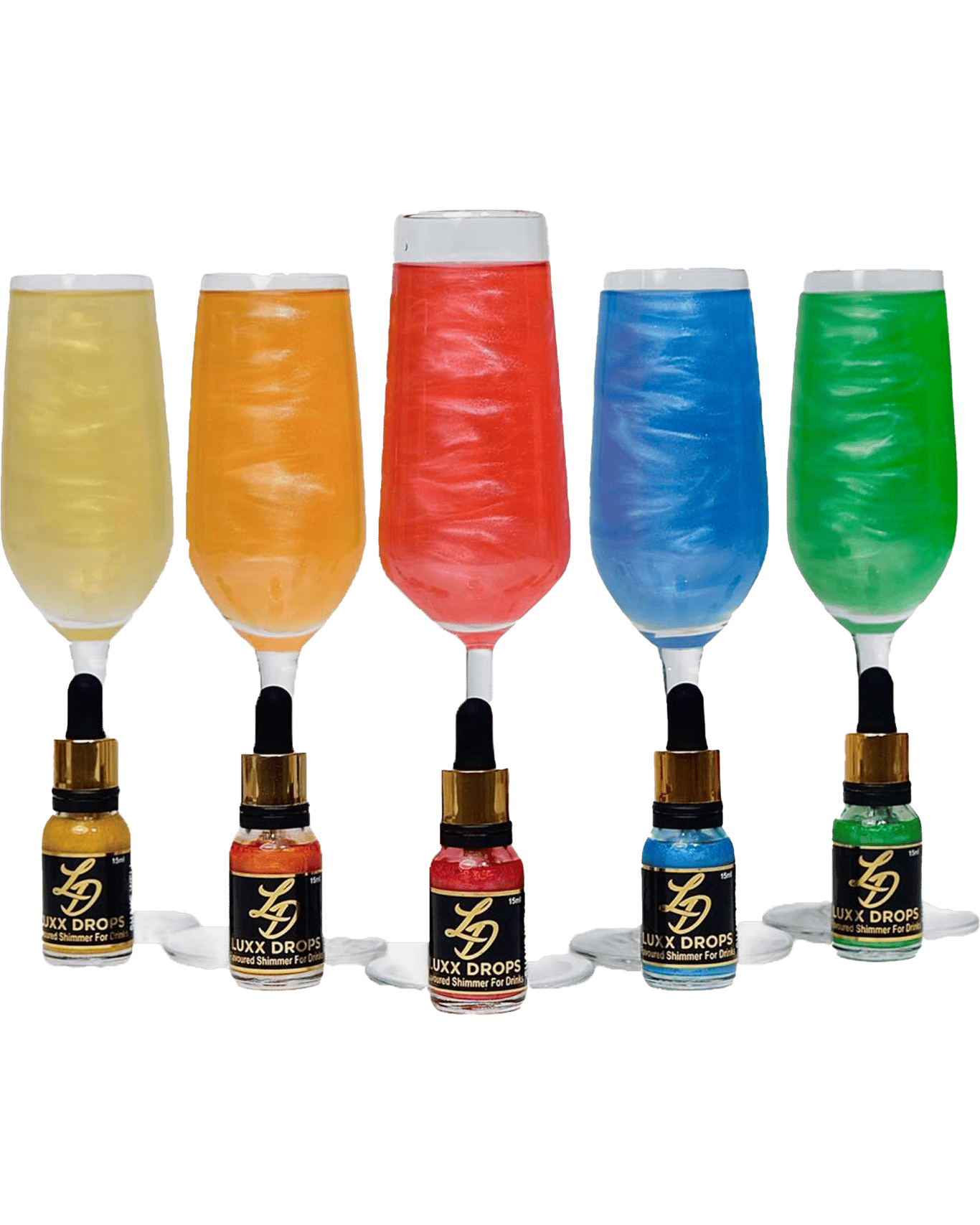 Buy Luxx Drops Naturally Flavoured Shimmer Syrup For Drinks Cocktails ...