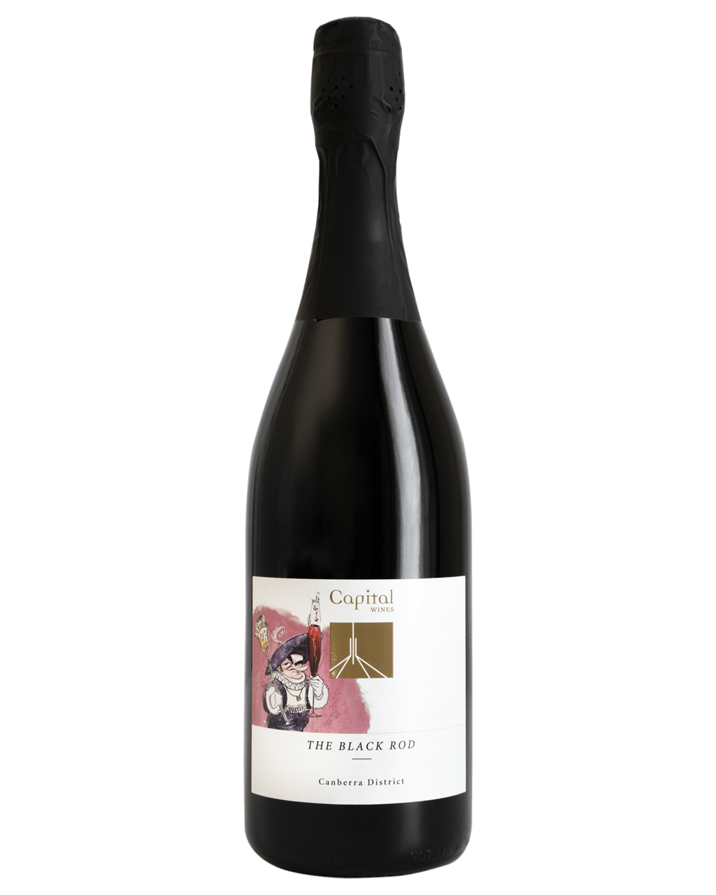 Capital Wines The Black Rod Sparkling Red Canberra District Merlot 2015 ...
