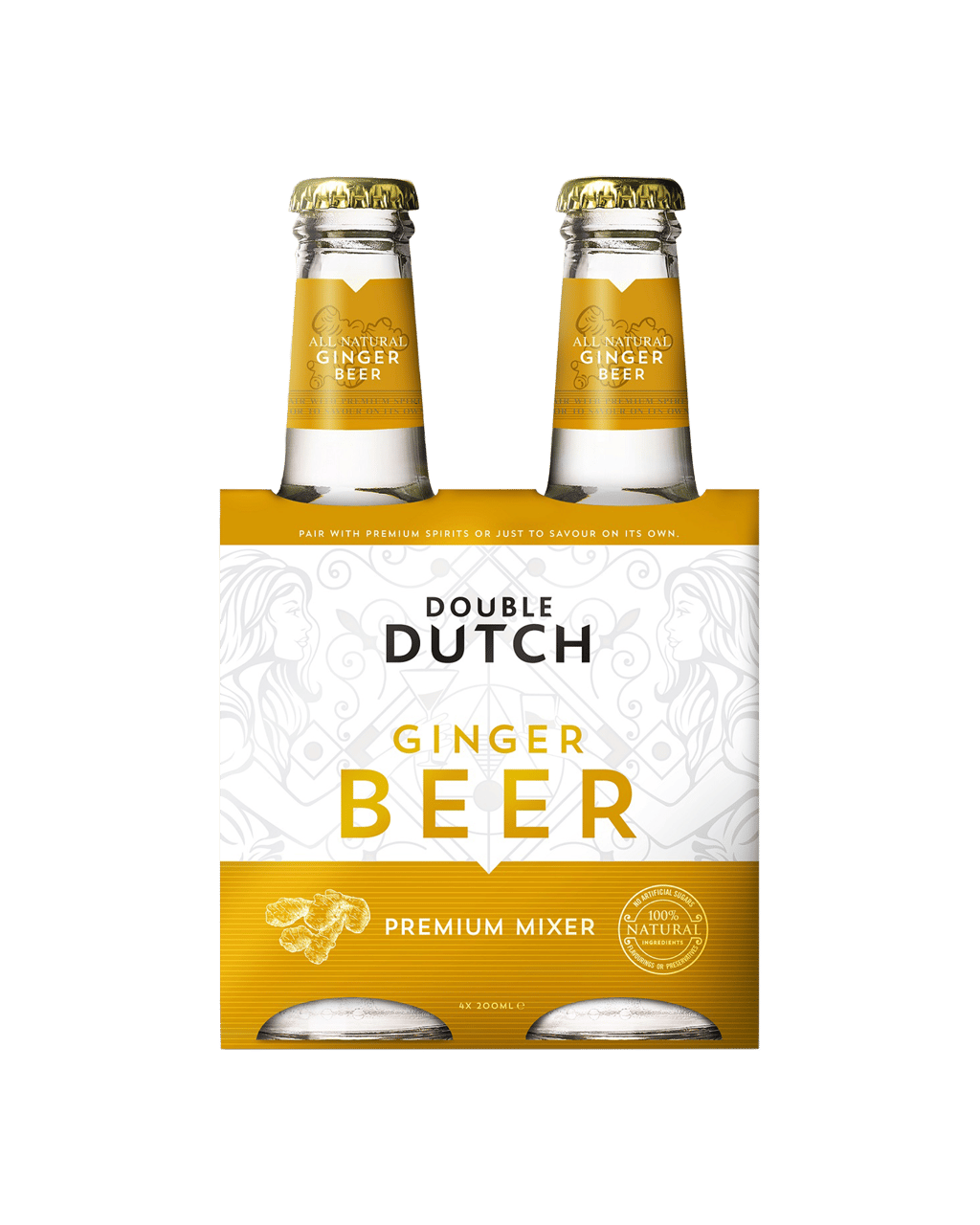 Buy Double Dutch Ginger Beer 4 X 200ml Online (Low Prices) from Dan ...