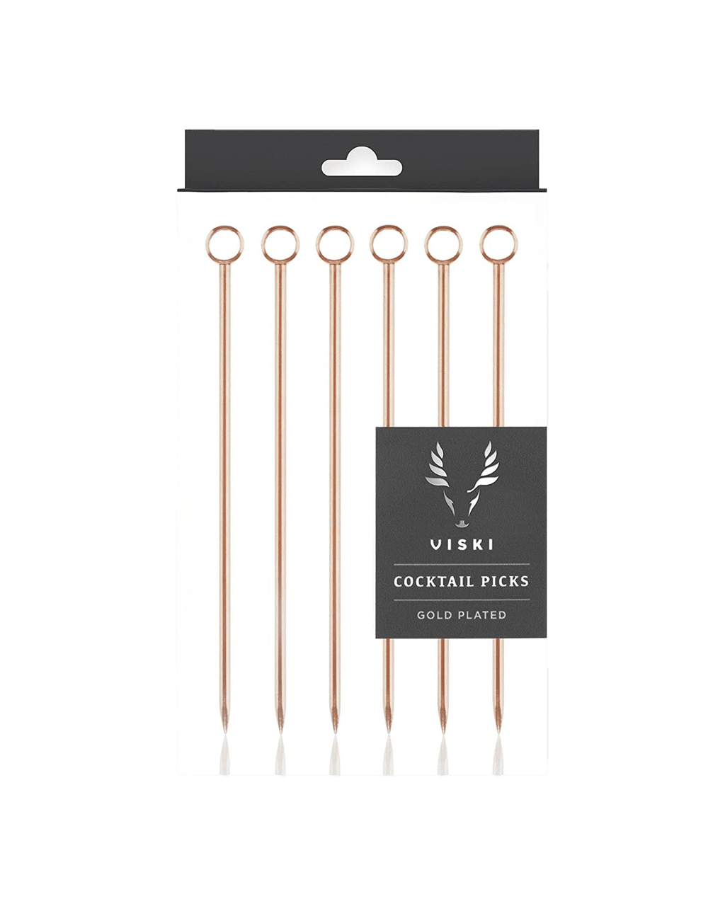 Viski Copper Cocktail Pick Set - Boozy