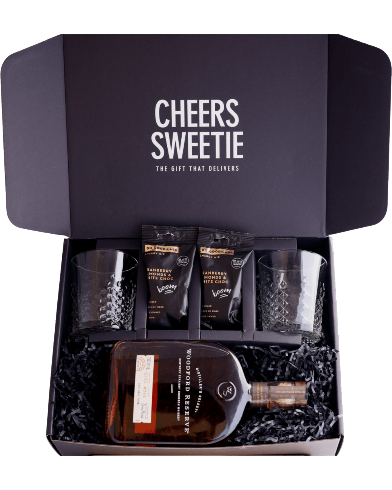 Buy Cheers Sweetie Woodford Bourbon Gift Box 700ml Online (Low Prices ...