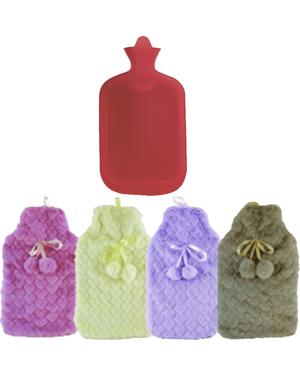 Buy Mcgloins Hot Water Bottle With Hearts Fleece Cover Winter Warm ...