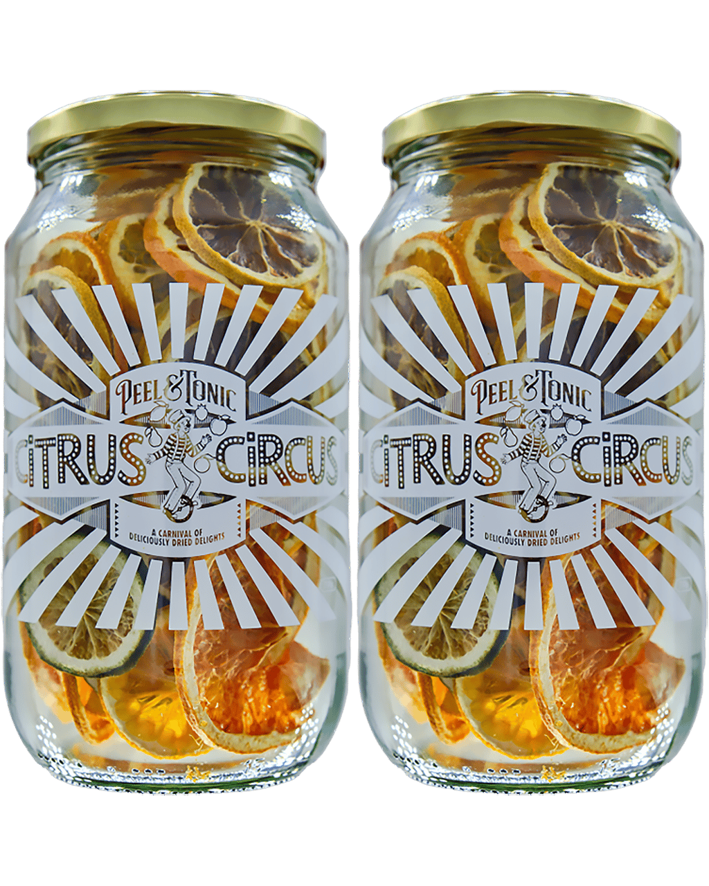 Peel & Tonic Dehydrated Citrus Circus Glass Jar 2-pack (Unbeatable ...