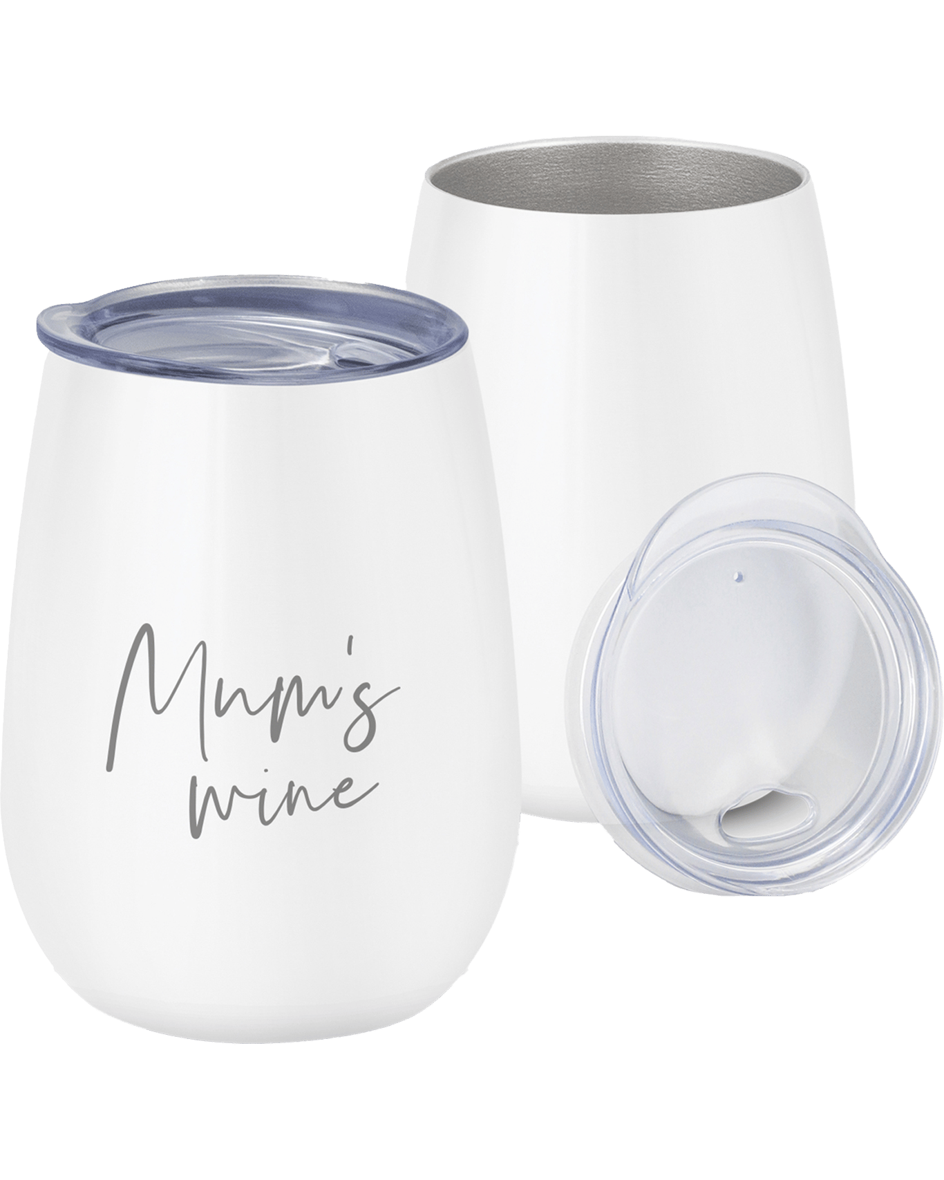 Buy Personalised Favours White Insulated 300ml Wine Sipper With Lid ...