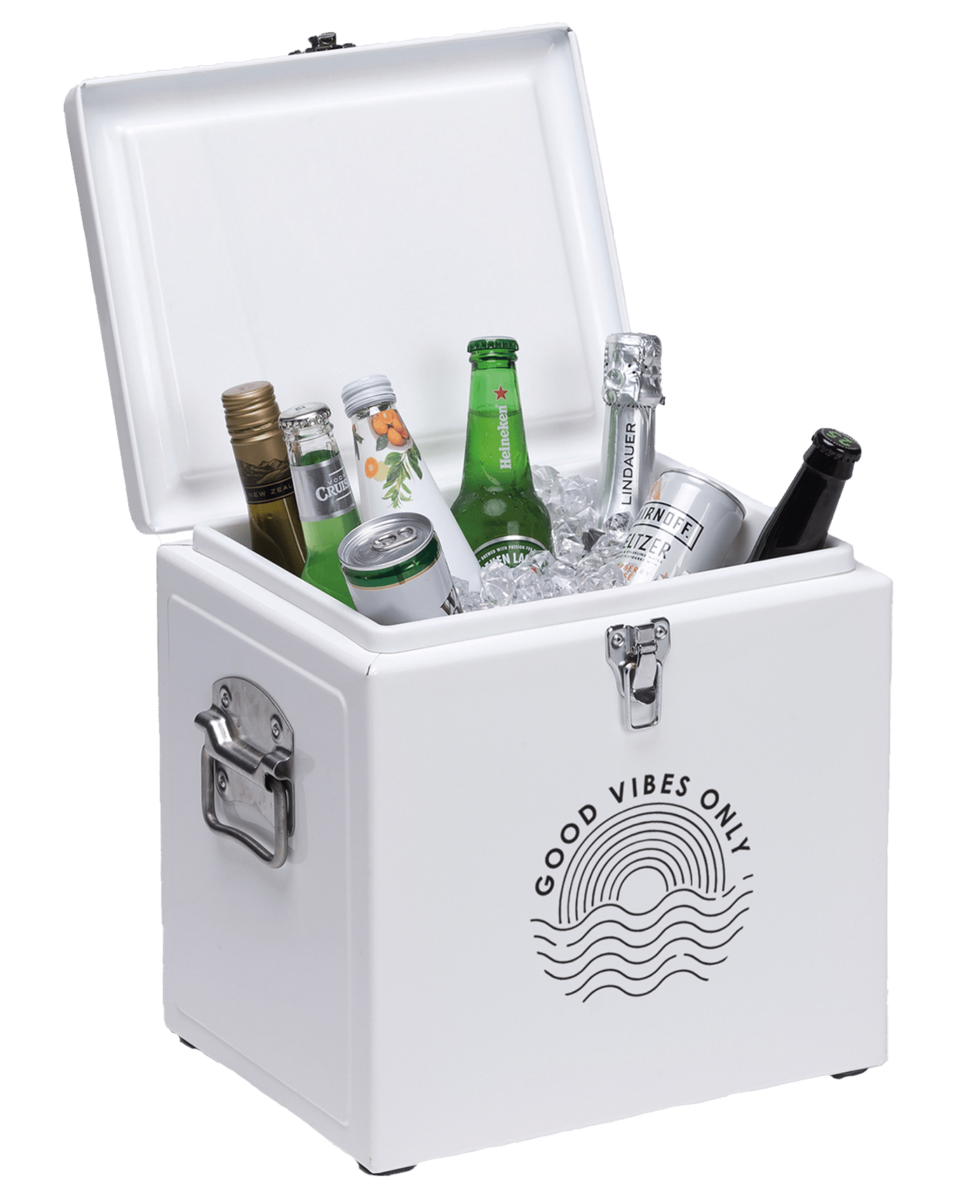 Buy Personalised Favours White 15 Litre Insulated Vintage Cooler Box ...
