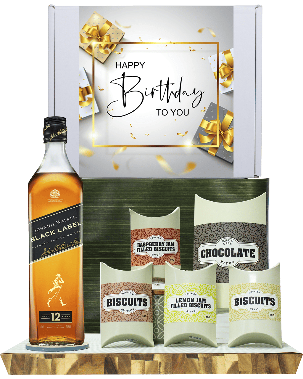 Buy Hamper World Johnnie Walker Black Label Birthday Gift Hamper Online ...