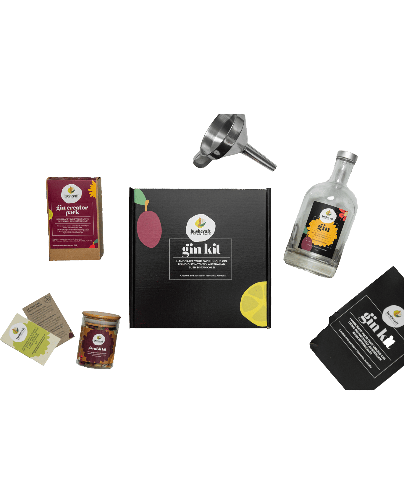 Buy Bushcraft Botanicals Gin Gift - Premium Kit Peppered Devil & Berry ...