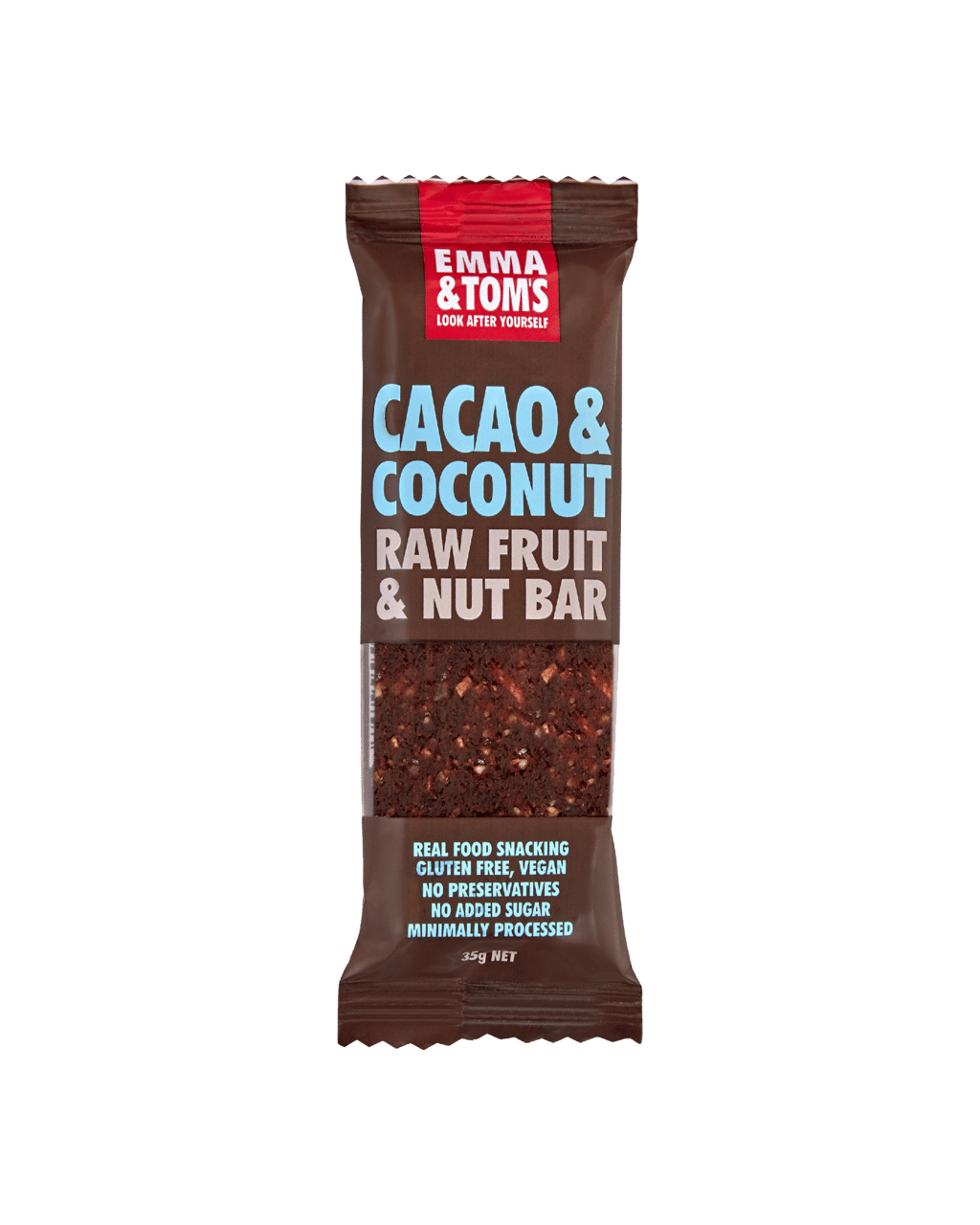 Buy Emma & Tom's Cacao & Coconut Raw Fruit And Nut Bar (box Of 12 X 35g ...