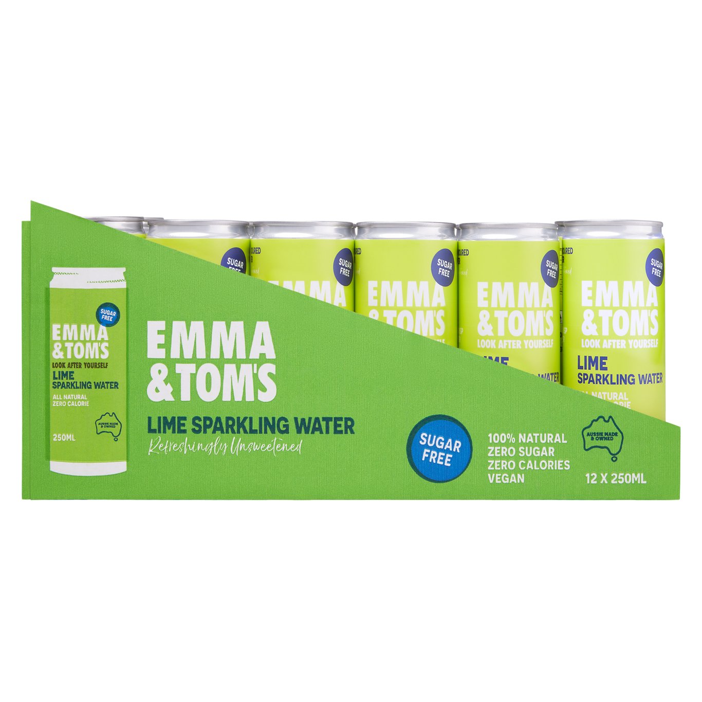 Buy Emma & Tom's Lime Sparkling Water 250ml (case Of 12) Online @Lowest ...