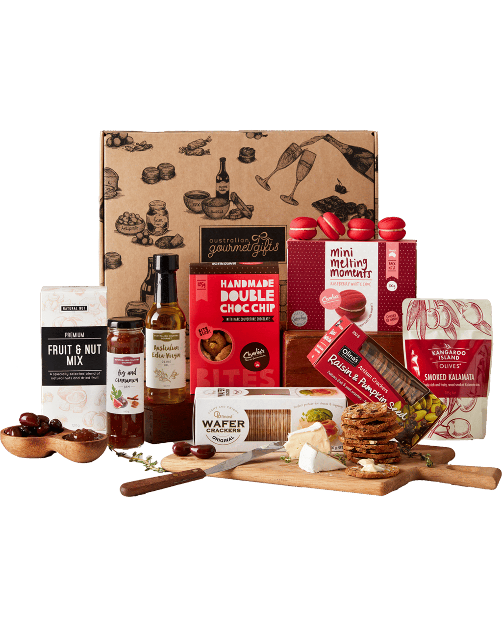 Australian Gourmet Gifts Sensations Hamper - Boozy Australian Gourmet Gifts Sensations Hamper - Boozy