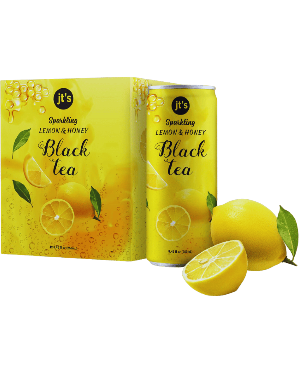 Buy Jt's Coconut Essence Sparking Tea Lemon Honey Flavour 250ml Online ...