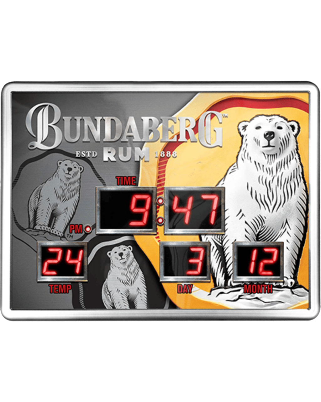 Buy Bundaberg Rum Digital Led Wall Clock Online @Lowest Price