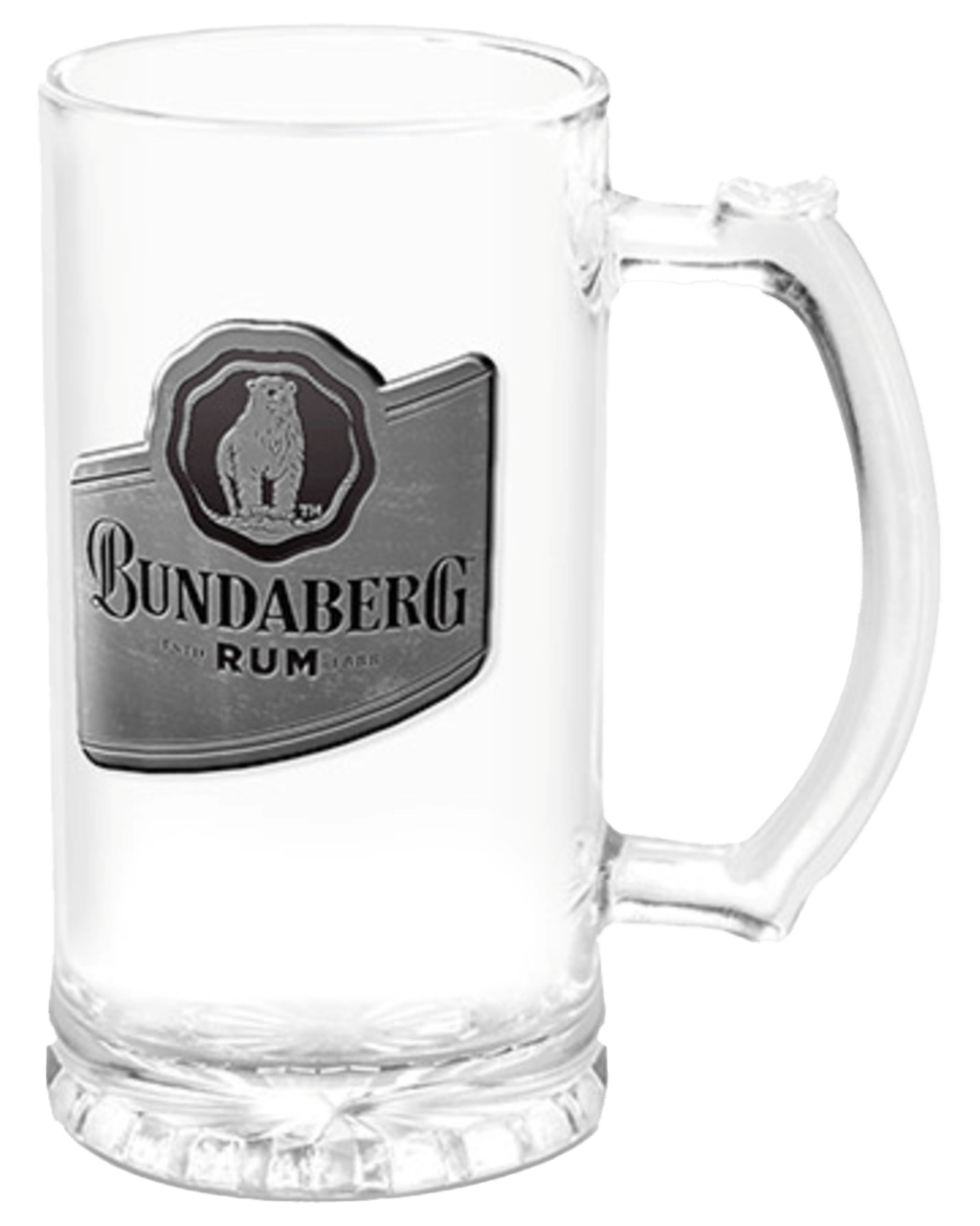 Buy Bundaberg Rum Metal Badge 500ml Glass Stein Online @Lowest Price