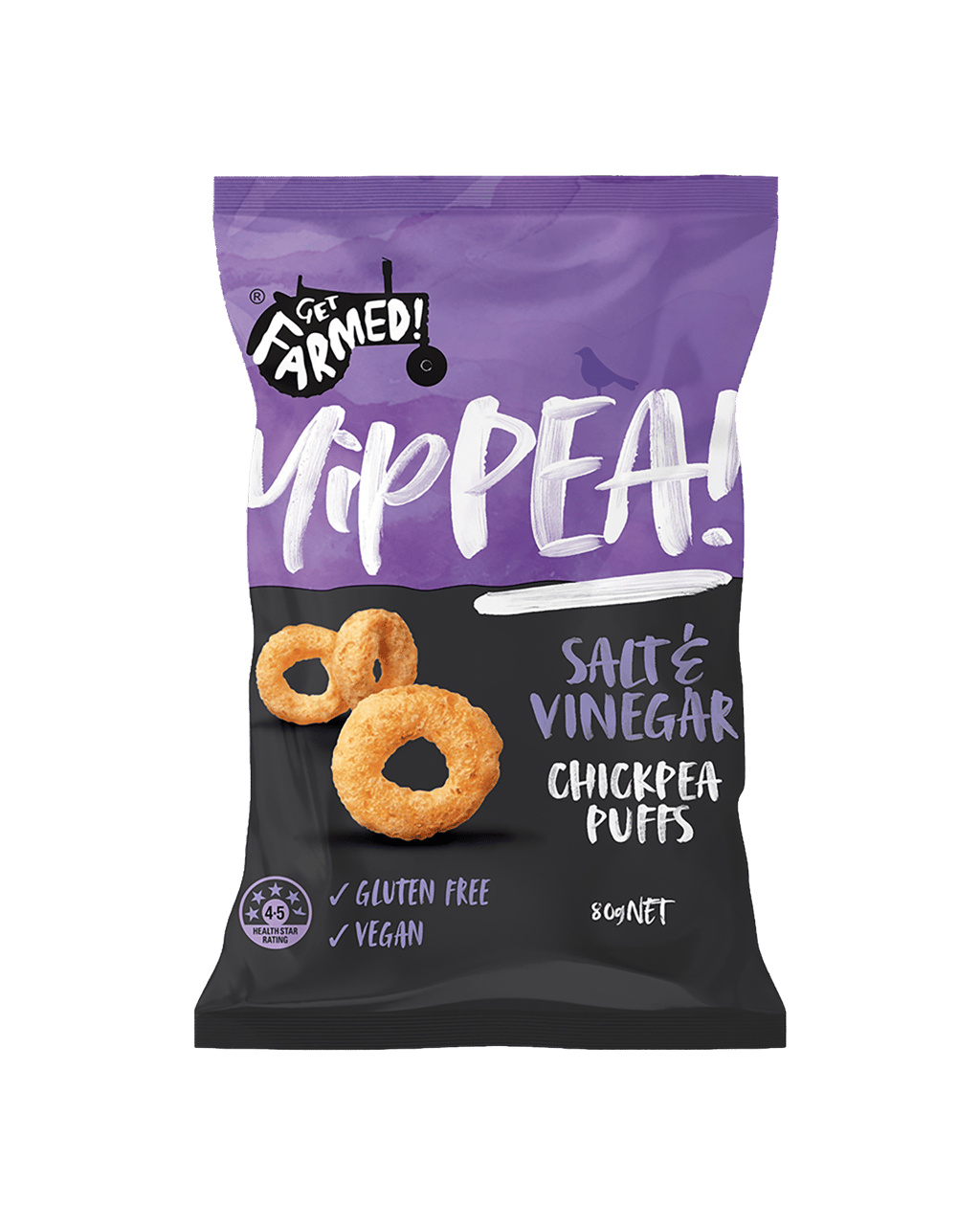 Buy Get Farmed Yippeas Salt And Vinegar Chickpea Puffs Online @Lowest Price